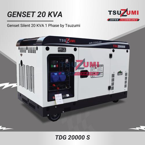 Jual Genset 20 KVA 1 Phase Silent Diesel Generator TDG 20000S Japan ...