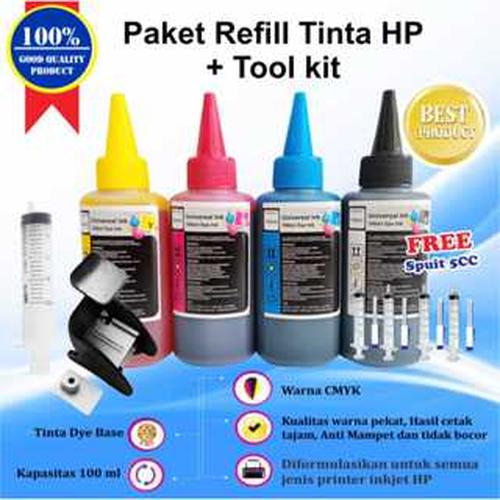 Jual Paket Refill Tinta Printer HP Refill 802 803 680 60 61 703 704 678 ...