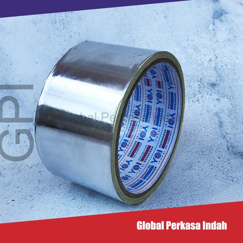 Jual YOI Tape Lakban Aluminium Foil Tape 48mm x 20Y Isolasi Silver ...