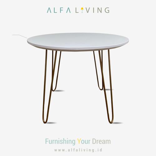 Jual ALFA LIVING Amalfi - Dining Table/Meja Makan, Meja Bulat/Bundar ...