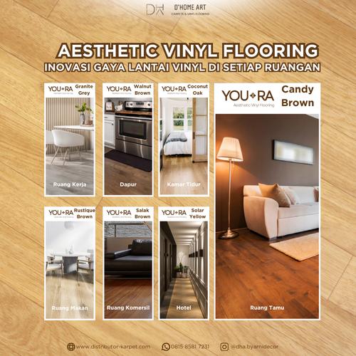 Jual Vinyl Lantai Tebal 2mm & 3mm Motif Kayu Anti Rayap - Butternut ...