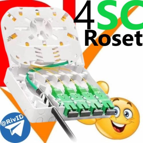 Jual Roset 4 Core Kosongan OTB 4core FTTH 4c Adapter Pigtail SC APC UPC ...