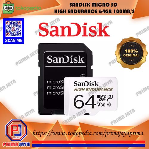 Jual SANDISK High Endurance Micro SD Memory Card CCTV 64GB microSDXC ...