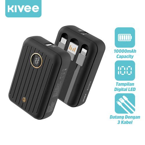 Promo KIVEE Powerbank Mini Cute Portable Power bank Type C Fast ...