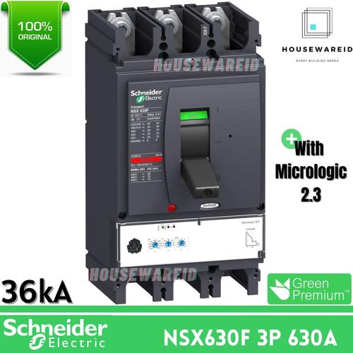 Promo MCCB 3 Phase 630 Ampere Schneider LV432876 / MCCB 3p 630a 36kA ...