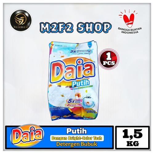 Jual Daia Putih Deterjen Bubuk Sabun Cuci Baju - 1,6 kg (Harga Satuan ...