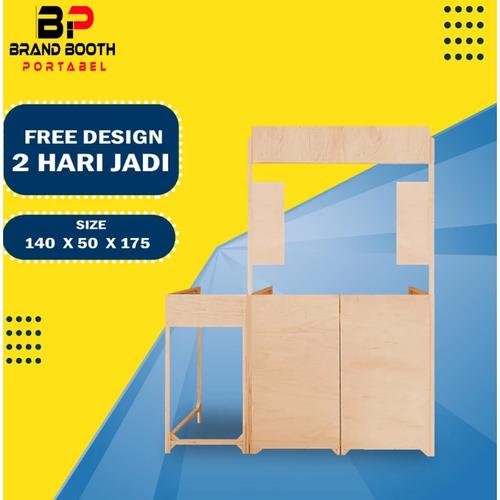 Jual Booth Portable 140 x 50 x 175 / Gerobak Lipat / Meja Jualan Portable - Booth Polos ...