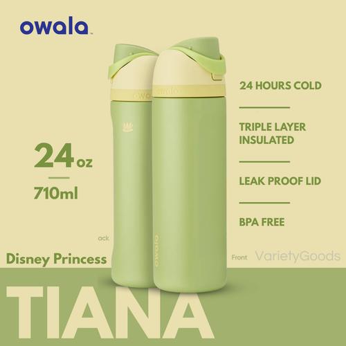 Jual Owala Disney Princess Freesip 24oz - Tiana | Owala Disney Princess ...