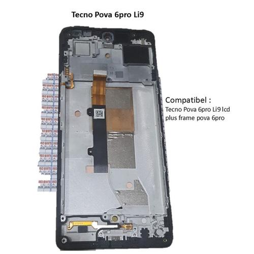 Jual Lcd Tecno Pova 6pro Li9 lcd plus frame pova 6pro original - Kota ...