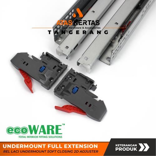 Jual Rel laci - Undermount Slide Full Extension Slow Motion - Rel ...