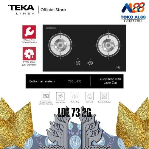 Jual Kompor Tanam Gas Kaca 2 Tungku Linea Teka LDE 73 2G - Free ...