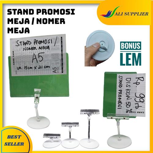 Jual STAND MENU MEJA / STAND NOMER MEJA / STAND LABEL HARGA / STAND ...