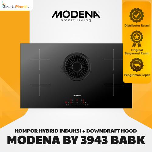 Jual Kompor Tanam Hybrid Induksi dan Downdraft Hood Modena BY 3943 BABK ...