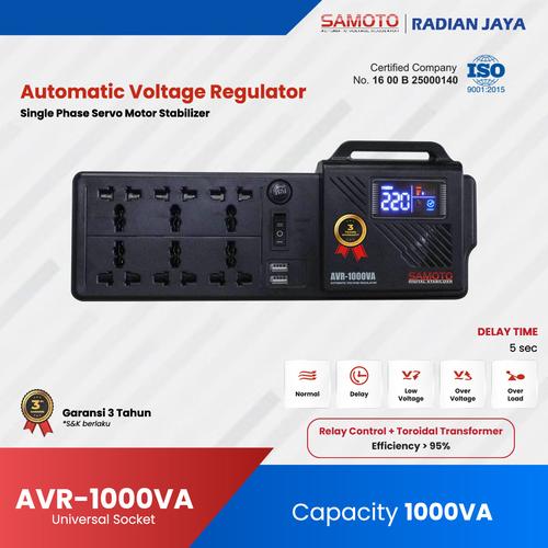 Promo Digital Stabilizer Samoto Stavol Listrik Single Phase 1000VA AVR ...