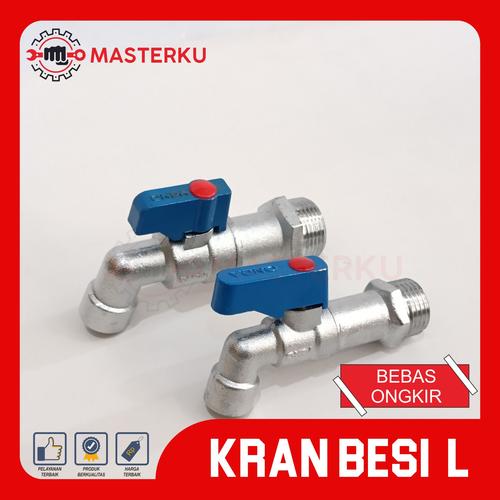 Jual KRAN BESI L ONDA / KRAN BESI L KANAN KIRI / KRAN LURUS SUDUT / KRAN BESI PENDEK - 3/4 onda ...