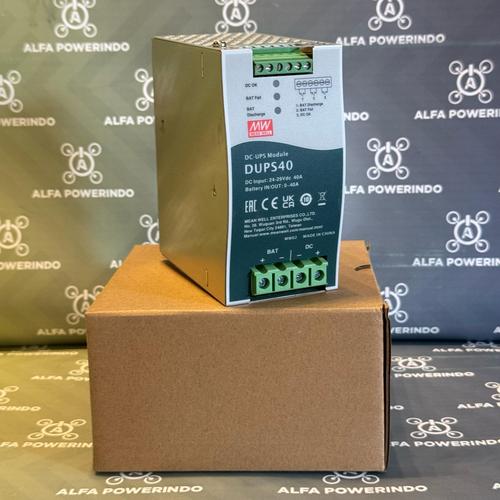 Jual UPS Modul tanpa PSU 24V DC 40A Meanwell DUPS40 (barunya DR-UPS40 ...