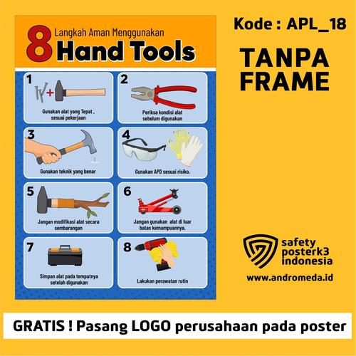 Jual Safety Poster K3: Langkah Aman Menggunakan Hand Tools Office ...