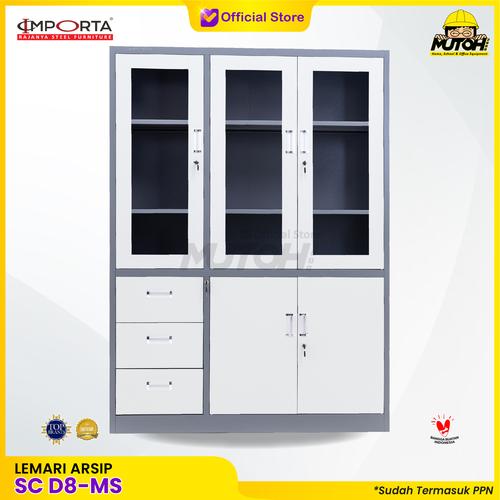 Promo Lemari arsip besi IMPORTA SC-D8MS - 3 Pintu Kombinasi 3 Laci ...