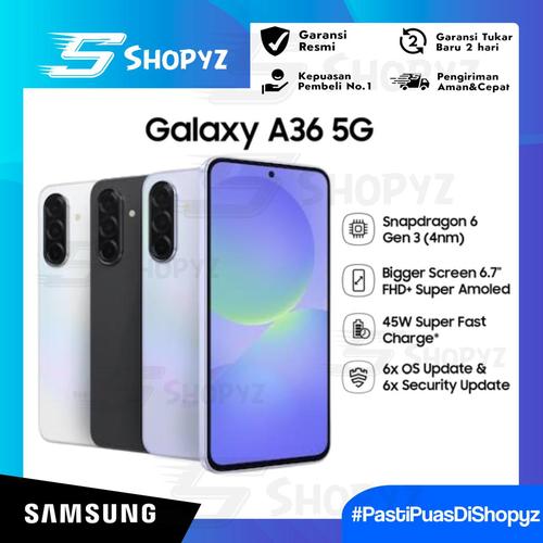 Promo Samsung Galaxy A36 5G 8/256GB - 12/256GB | 50 MP main camera with ...