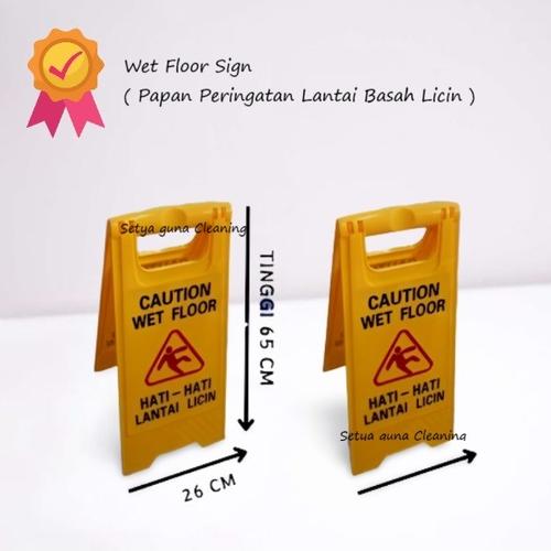 Jual WARNING SIGN ( Wet Floor Sign/Papan Peringatan Lantai Basah Licin ...