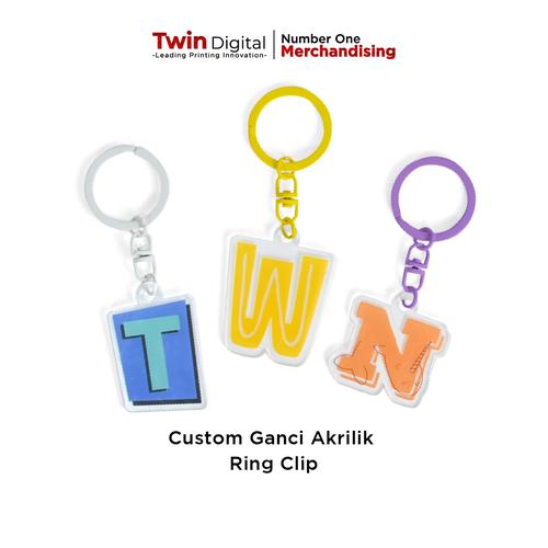Jual Custom Gantungan Kunci Akrilik Alphabeth - Custom Ganci Akrilik ...