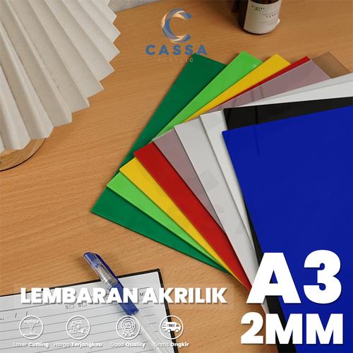 Promo Akrilik Lembaran Bening A3 2mm / Acrylic Sheet Clear Transparant ...
