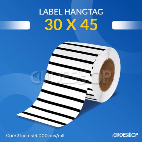 Jual Kertas Label Karton Hangtag 30 x 45 Core Besar Isi 3000 pcs 30x45 ...