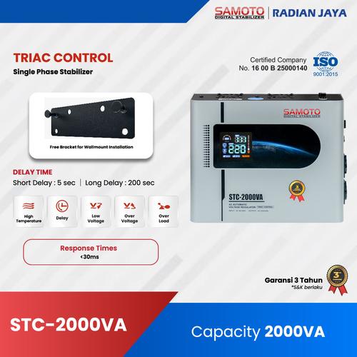 Promo Digital Stabilizer Samoto Stavol Listrik Single Phase 2000VA AVR ...