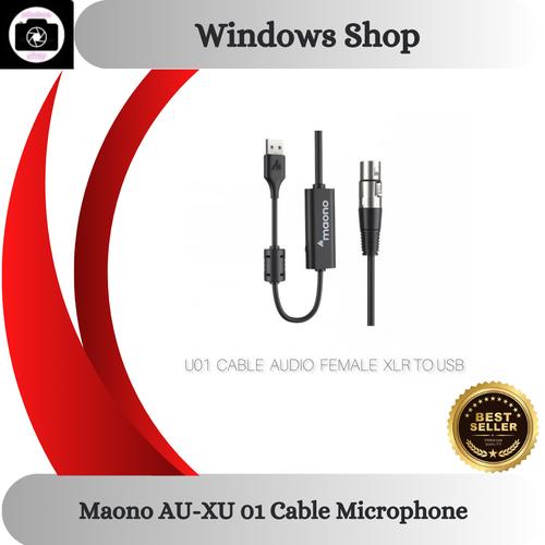 Promo MAONO AU-XU01 USB Male to XLR Female Microphone Cable Laptop ...