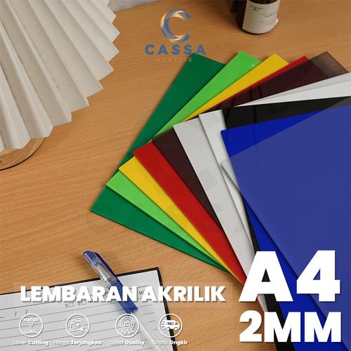 Promo Akrilik Lembaran Bening A4 2mm / Acrylic Sheet Clear Transparant ...