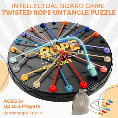 Jual Board Game | Mainan Edukasi : twisted rope untangle puzzle ...