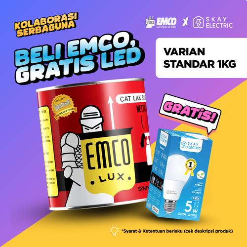 Jual Emco Lux Cat Kayu & Besi - Warna Standar, Kaleng 1kg - Standar 73 ...