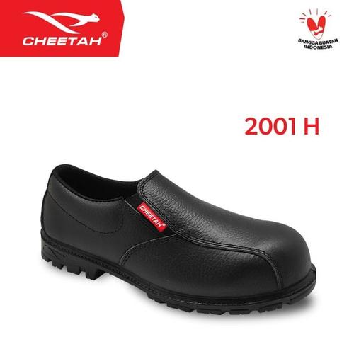 Jual Sepatu safety cheetah 2001 H / Sepatu Safety warna Hitam 100% ...