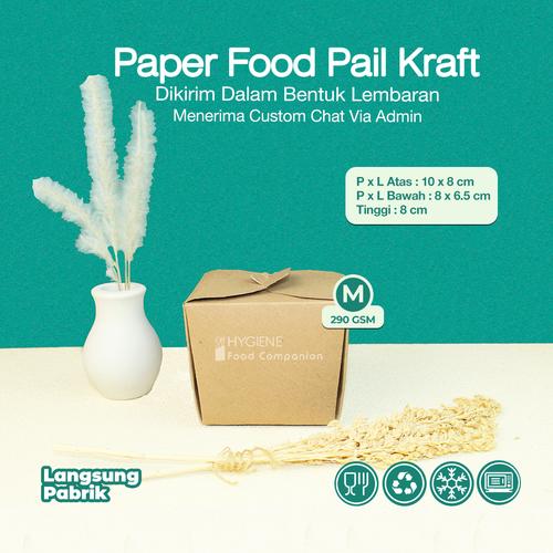 Promo FOOD PAIL MEDIUM / PAPER RICE BOX M / PAPER FOOD TRAY LAMINASI ...