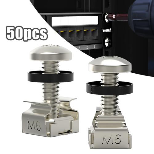 Jual 50pcs M6 Nut Baut Rack Server Hardcase Baut Dan Mur Hard Case Mur ...