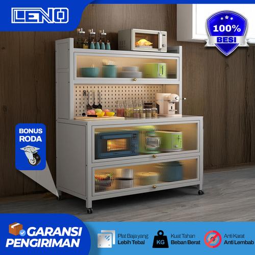 Jual Rak Piring Besi Tertutup Anti Karat Rak Dapur Susun – Lemari Dapur ...