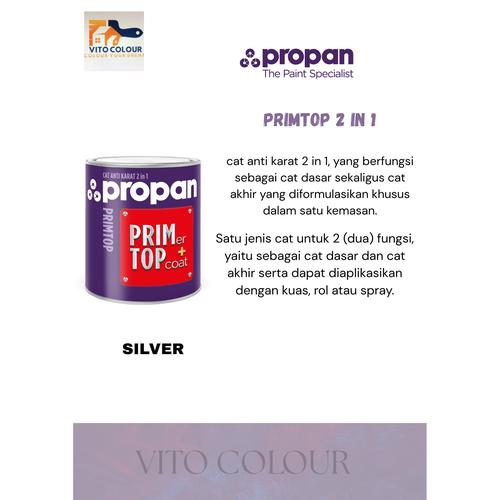 Jual cat besi anti karat 2 in 1 PROPAN PRIMTOP COAT SILVER 88 - Jakarta ...
