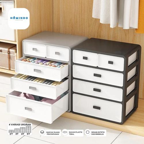 Promo HOMINDO Lemari Laci Kotak Tempat Penyimpanan Rak Susun Laci ...