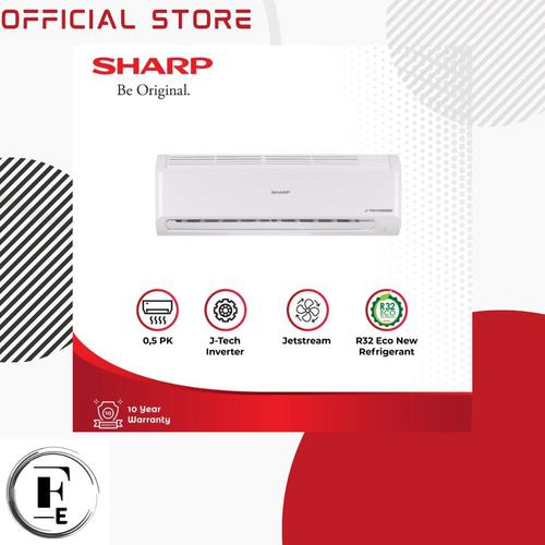 Promo AC SHARP 1/2 PK AH-X6BEY / AHX6BEY J-TECH INVERTER + PASANG AC SHARP AU/AH X6BEY 1/2 PK ...