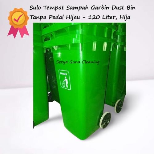 Jual Sulo Tempat Sampah Garbin Dust Bin Tanpa Pedal Hijau - 120 Liter ...