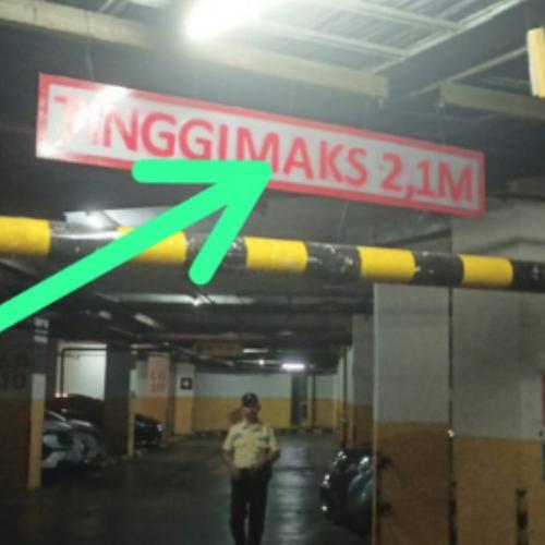 Jual plang rambu akrilik batas ketinggian maksimum maximum height ...