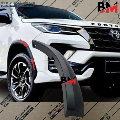 Jual Over Fender Moulding List Bemper Depan Fortuner GR Original 52112 ...