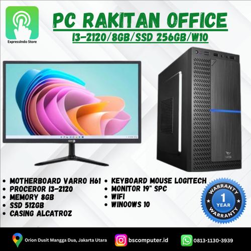 Jual PC RAKITAN OFFICE -ADMIN CORE I3 2120 FULL SET SAMA MONITOR - RAM ...
