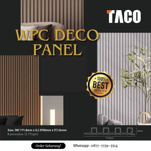 Jual WPC Deco Panel TACO | Hiasan Dinding Wallpanel Kisi-Kisi Tebal ...