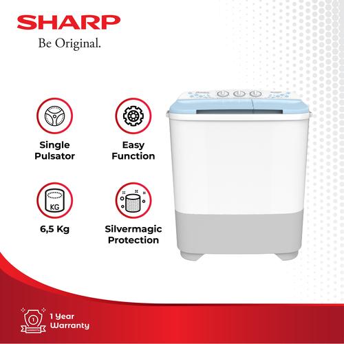 Promo SHARP Mesin Cusi 6,5kg Twin Tub ES-T70MW-BL Cicil 0% 3x - Jakarta Utara - SHARP OFFICIAL ...