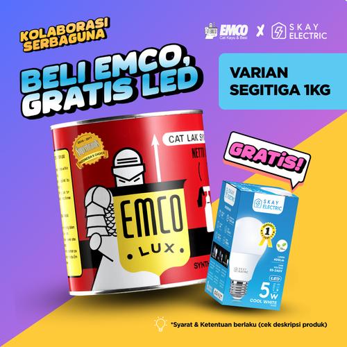 Jual Emco Lux Cat Kayu & Besi - Warna Segitiga, Kaleng 1kg - Segitiga ...