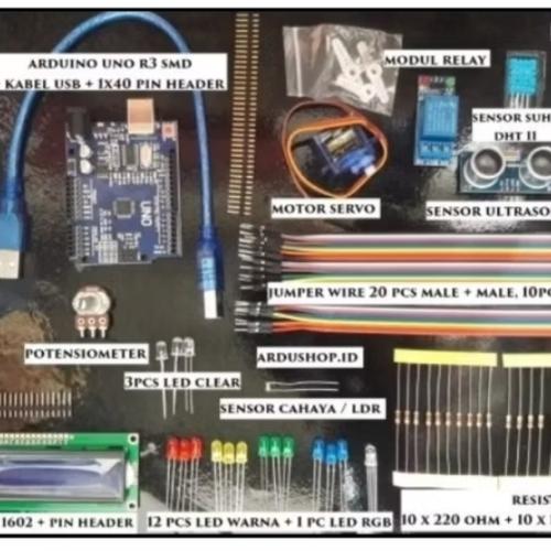 Jual paket arduino Uno r3 type smd kit belajar compatible - Kota Yogyakarta - Arduinoku Robotic ...