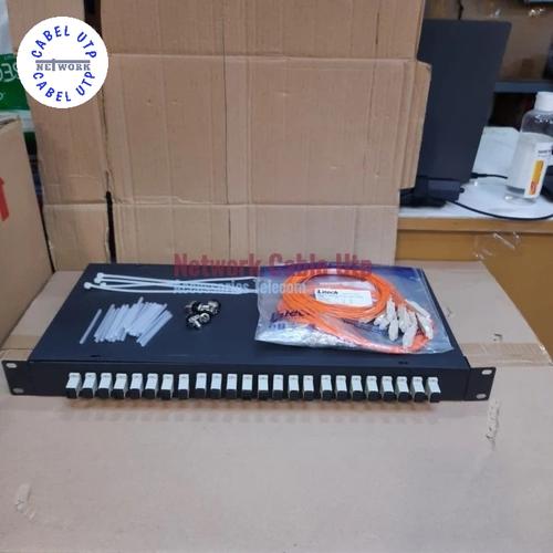 Jual OTB Rack 24 Core SC-SC Multimode OM2 Komplit Adapter+Pigtail/OTB ...