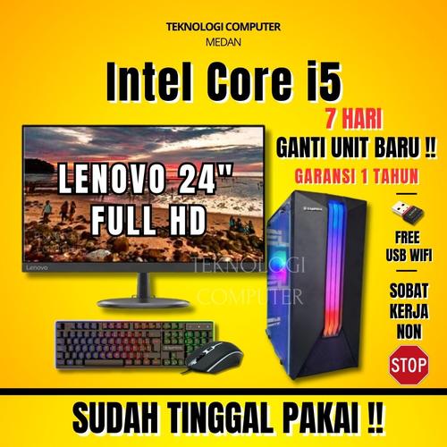 Jual Komputer | Core i5 | Full Set 24 Inch | CPU Lengkap | PC Rakitan ...