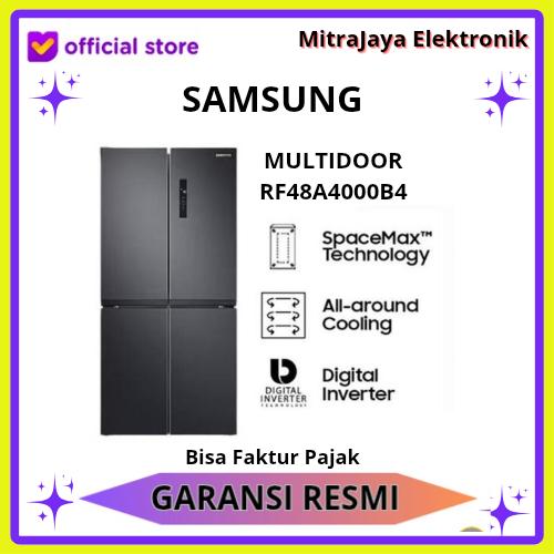 Promo SAMSUNG RF48A4000B4 KULKAS MULTIDOOR 4 PINTU TWIN COOLING 468 ...